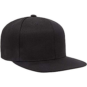 Flexfit Mens 110 Classic Snapback Baseball Cap, Black
