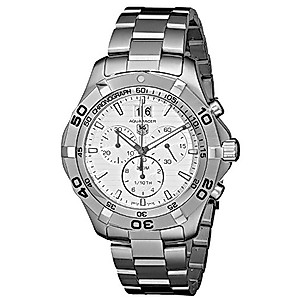 TAG Heuer Men's CAF101F.BA0821 Aquaracer Quartz Silver Chronograph Dial Watch