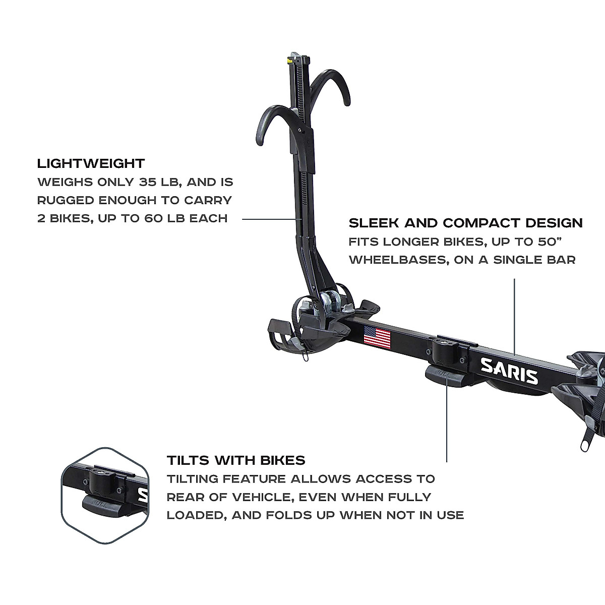 SARIS Superclamp Ex HD 2 Bike Hitch Car Rack