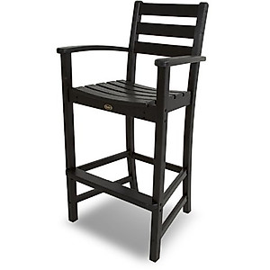 Trex Outdoor Furniture TXS119-1-CB Monterey Bay 5-Piece Bar Set, Charcoal Black