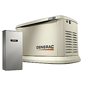 Generac 7291 26kW Air Cooled Guardian Series Home Standby Generator with 200-Amp Transfer Switch - Comprehensive Protection - Smart Controls - Versatile Power - Wi-Fi Connectivity - Real-Time Updates