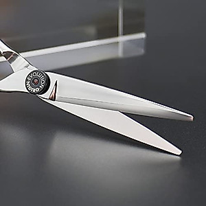 AOLANDUO 6" Hair Cutting Scissor - High End AICHI Steel Handmade Barber Scissors-Razor Edge/Offset Design/Pro Ergonomic for Salon Stylists Beauticians and Barbers… B09B3DT5SD