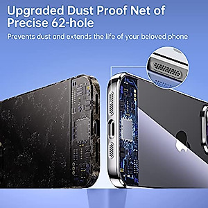 for iPhone 14 Pro Max Case 𝟮𝟬𝟮𝟯 𝗡𝗘𝗪 with Full Camera Protection, [Far Beyond Official Color] [Military Grade Drop Tested] Metallic Glossy Clear Case Designed for Women Men 6.7”, Phantom Black