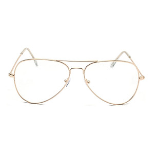Outray Classic Aviator Metal Frame Clear Lens Glasses 2167c2 Gold