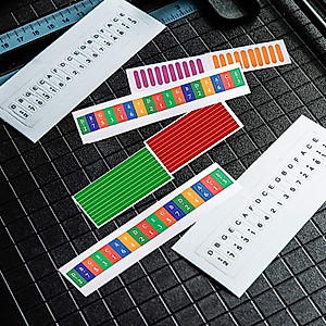 Ubrand 2set Kalimba Thumb Piano Note Stickers for Beginner Learner Musical Gift and Kalimba Scale Sticker Percussion (Color)