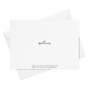 Hallmark Pack of Thank You Cards, Elegant Silver Foil (40 Thank You Notes with Envelopes)
