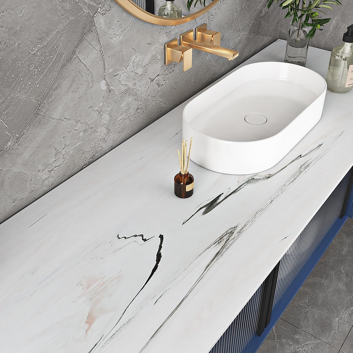 Livelynine Light Pink Marble Contact Paper Peel and Stick Countertops Waterproof Sticky Wallpaper for Bedroom Dresser Cover Top Renter Friendly Vinyl Countertop Contact Paper for Bathroom15.8X78.8