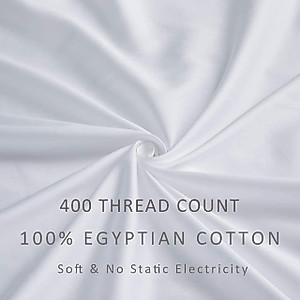 True-Luxury 400-Thread Count 100% Egyptian Cotton 3 Piece Duvet Cover Set King (104"x90") Zipper Closure Hotel Quality, Long Staple Egyptian Cotton Sateen Weave Easy Care - [King-Wine Solid]