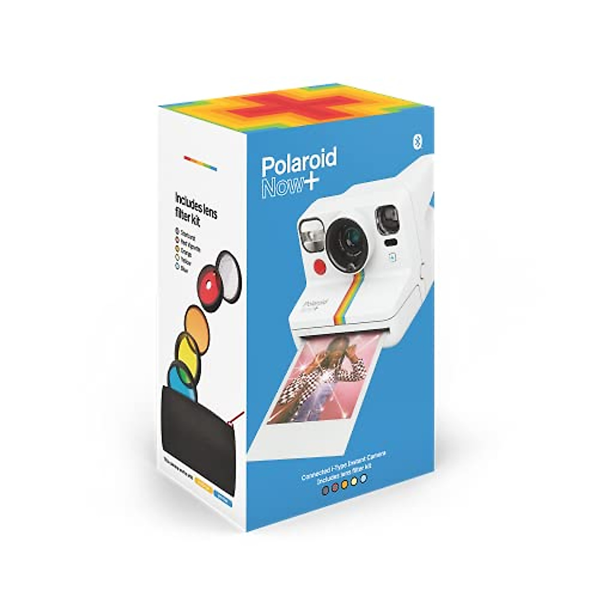 Polaroid Now+ White Instant Camera with Bluetooth & Filters