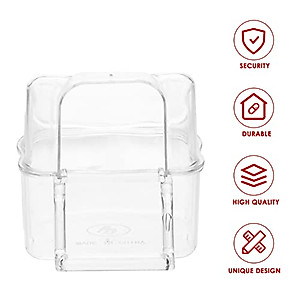 TEHAUX Parrot Automatic Feeder, 3pcs Acrylic Bird Food Bowl Anti-Splashing Bird Cage Feeder Hanging Clear No Messes Bird Feeder for Cage