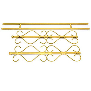 80.7"Retail Gold Clothes Racks for Boutique Wedding Dress Display Stand ,Heavy Duty Commercial Garment Rack Rod, Large Metal Floor Standing Hanging Boutique Display Clothes Rack,Industrial Pipe Rack