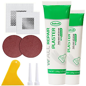 Drywall Repair Kit, 2 Pack Wall Mending Agent, Spackle Wall Repair Patch Kit with Scraper, Wall Surface Putty Repair Holes Fill and Quick Repair Crack for Home Wall by DOKLY