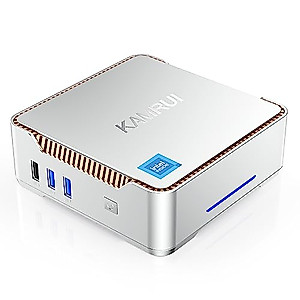 KAMRUI Mini Computers,12GB RAM 256GB SSD Intel 11th Mini Desktop Computers, N5105 Mini PC Windows 11 Pro(Up to 2.9GHz), Micro PC Support 4K HDMI, VESA, 2.4G/5G WiFi BT Home Office