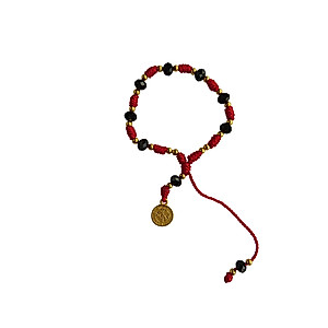 Red Thread with Cristal Beads Saint Benedict Bracelet Pulsera De San Benito