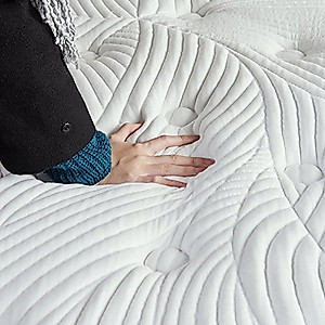 Sweetnight King Mattress in a Box - 12 Inch Plush Pillow Top Hybrid Mattress, Gel Memory Foam for Sleep Cool, Motion Isolating Individually Wrapped Coils, King Size, Twilight