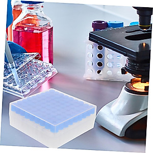 TEHAUX 1. 8ml Small Freezing Tubes Plastic Vials Sample Tubes with Screw Lid Box