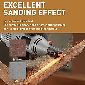 Abrasive Grinding Stone Set, 42 Pcs Sanding Bits Aluminium Oxide Grinding with 1/8" Shank Compatible with Dreme Rotary Tool for Metal Rust Removal, Smoothing, Deburring