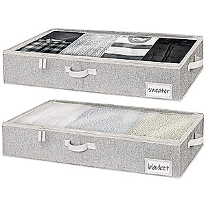 StorageWorks Underbed Storage Box and 55L Closet Storage Organizer