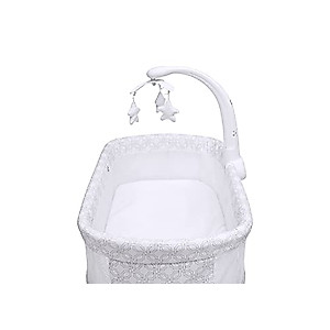 Delta Children SleepCool Rocking Bassinet with Airflow Mesh, Fresco