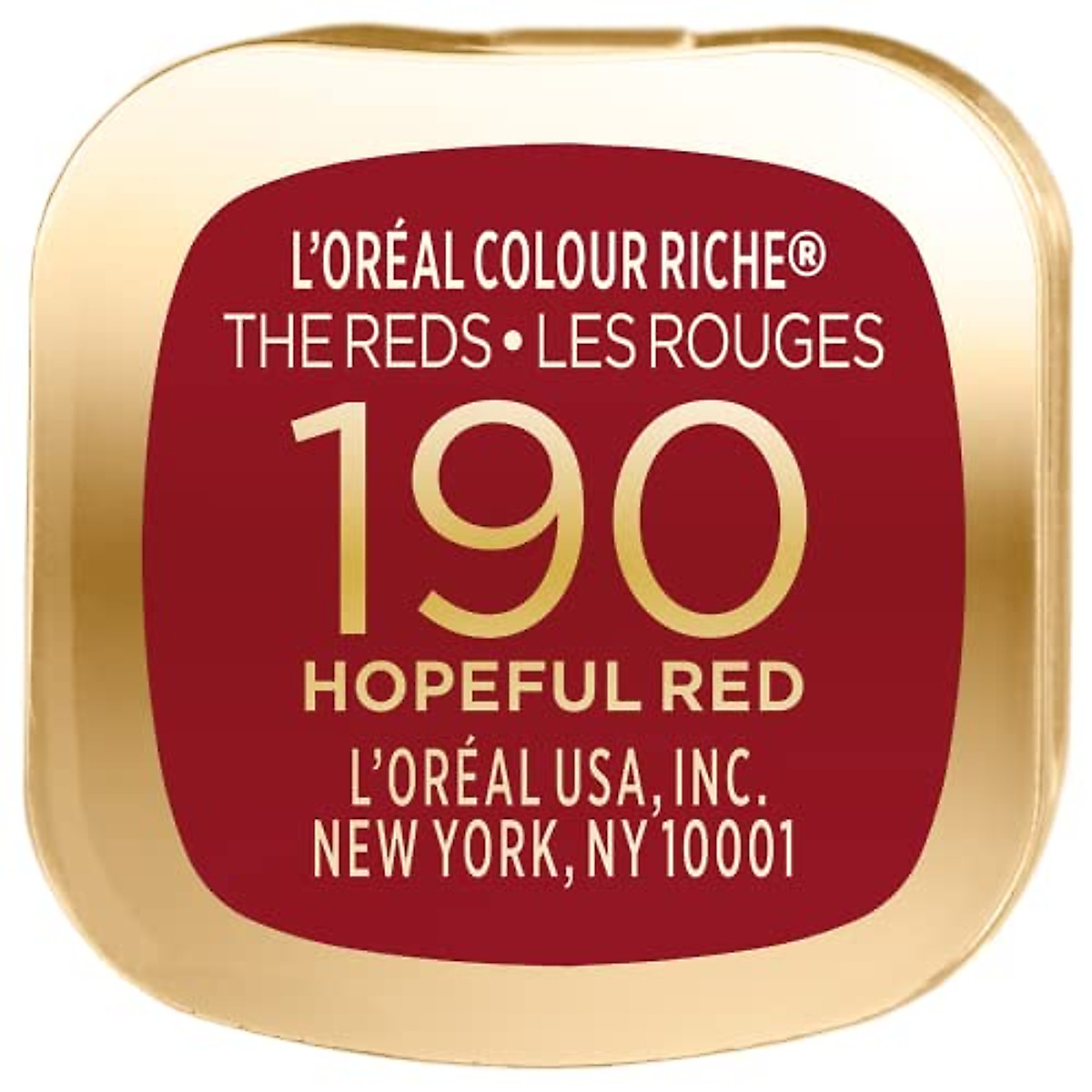 L'Oreal Paris Colour Riche Lipstick with Argan Oil and Vitamin E, Reds of Worth, Hopeful Red
