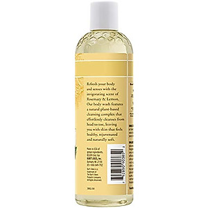 Burts Bees Rosemary & Lemon Body Wash, 12 Oz - Pack of 3 (Package May Vary)