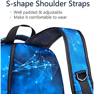 BLUEFAIRY Boys Backpack for Kids Elementary School Bags Kindergarten Middle School Bookbags Lightweight Durable Girls Gift (Stars,Blue)