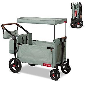 Radio Flyer Atlas Stroll N Wagon, Folding Wagon for 1+ Years - Sage