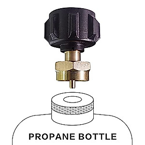 Cyssder Propane Refill Adapter for 1lb to 20lb Propane Tank Adapter, Solid Brass Small Propane Tanks, Propane Bottle Refill Adapter