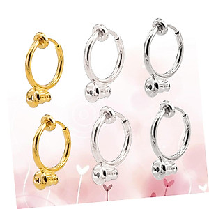 EXCEART 36 Pcs Cuff Earrings Ear Rings Earrings for Unpierced Ears Ear Cuff Piercing Wrap Earrings Ear Cuff Gold Earrings Backs for Studs Silver Ear Cuffs Ear Clips Metal Accessories