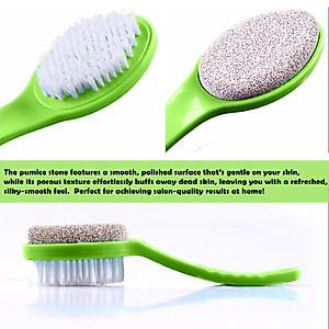 WAFJAMF Foot Stone Brush Exfoliating Brush Shower Foot Srubber with Pumice(1 PCS Green)