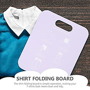 Zerodeko Clothes Folding Board 2pcs Laundry Folding Boards, Shirts Clothes Folder T-Shirt Garment Stacking Board Plastic Clothes Folder for T-Shirts, Sweaters, Clothing Folding Board