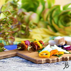 Totally Bamboo Oklahoma State Shaped Cutting Board, Natural Bamboo