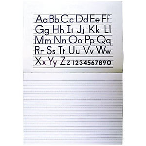 Top Flight Manuscript/Chart Primary Tablet, White Bond Paper, 5/8 Inch Guideline Rule, 9 x 12 Inches, 40 Sheets (54371)