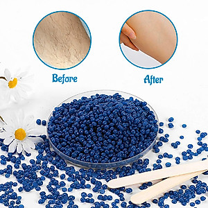 Hard Wax Beans for Body Hair Removal at Home,Oakeer Hair Removal Wax Beads 5 Bags 1.1 lb
