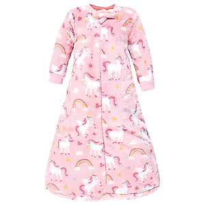 Hudson Baby Unisex Baby Plush Long-Sleeve Sleeping Bag, Sack, Blanket, Celestial Unicorn, 0-9 Months