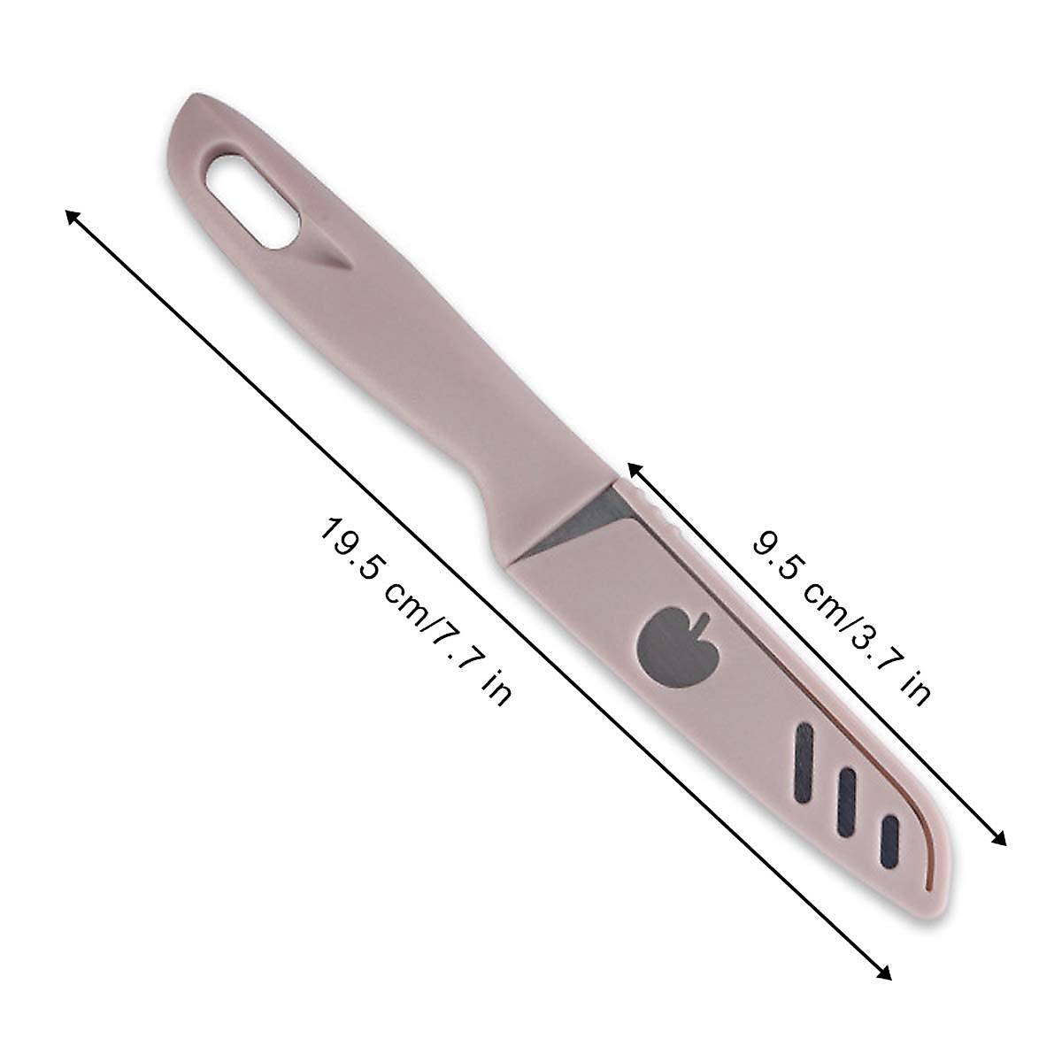 Kocpudu Paring Knife,3 Pieces Sharp and Durable Fruit Knife, with Protective Cover,fruit Knife Small of Exquisite Appearance,suitable for Most Types of Vegetables and Fruits (pink, Blue, Green)