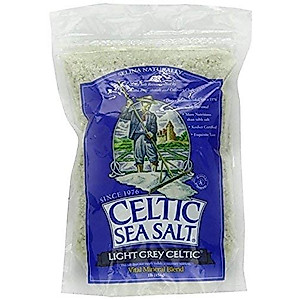 Light Grey Celtic coarse sea salt, 1 lb. bag - Pack of 2