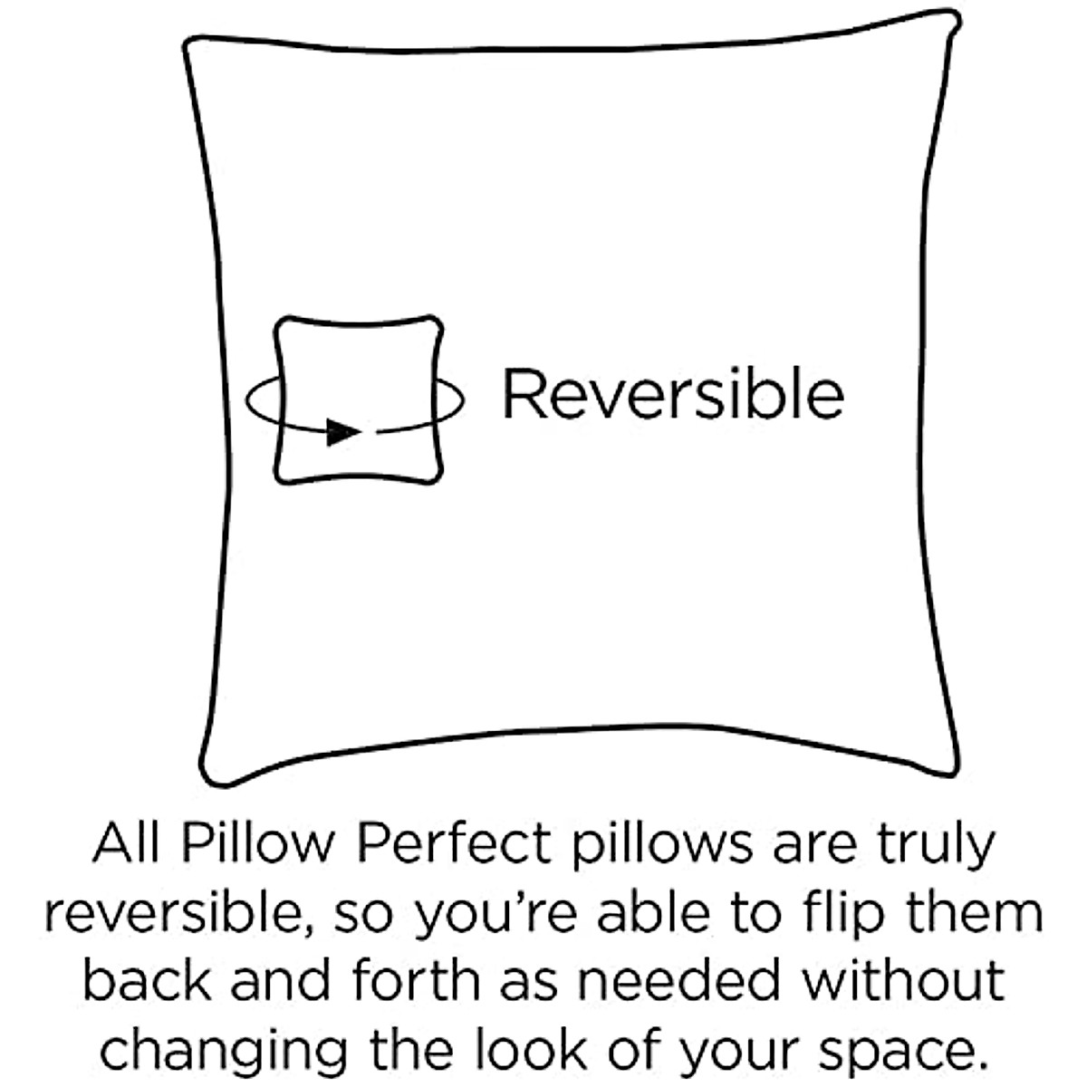 Pillow Perfect Indoor Bebe Cobblestone Throw Pillow, 18" x 18", Grey