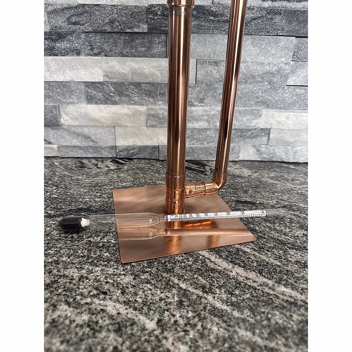 CoProof Copper Proofing Parrot for Distilling, Brewing Beer, Moonshine, Tequila with Hydrometer, Two Way Distillng
