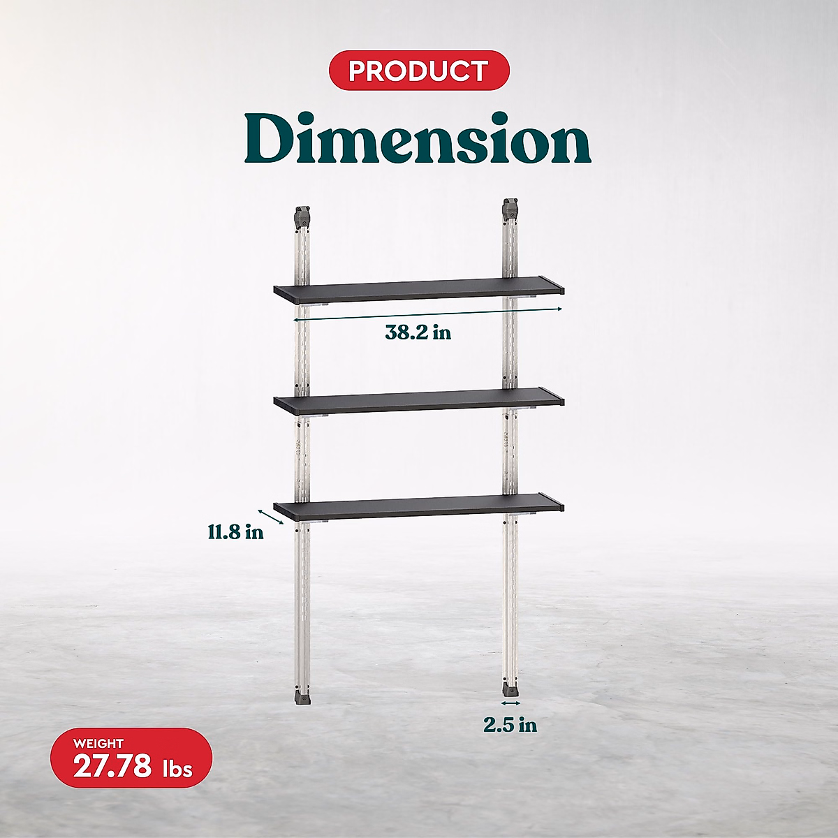 Keter Darwin 4 x 6 Foot Outdoor Garden Tool Storage Shed Backyard Utility Organizer Bundled with 40 Inch Steel Shelving Kit, Graphite Gray