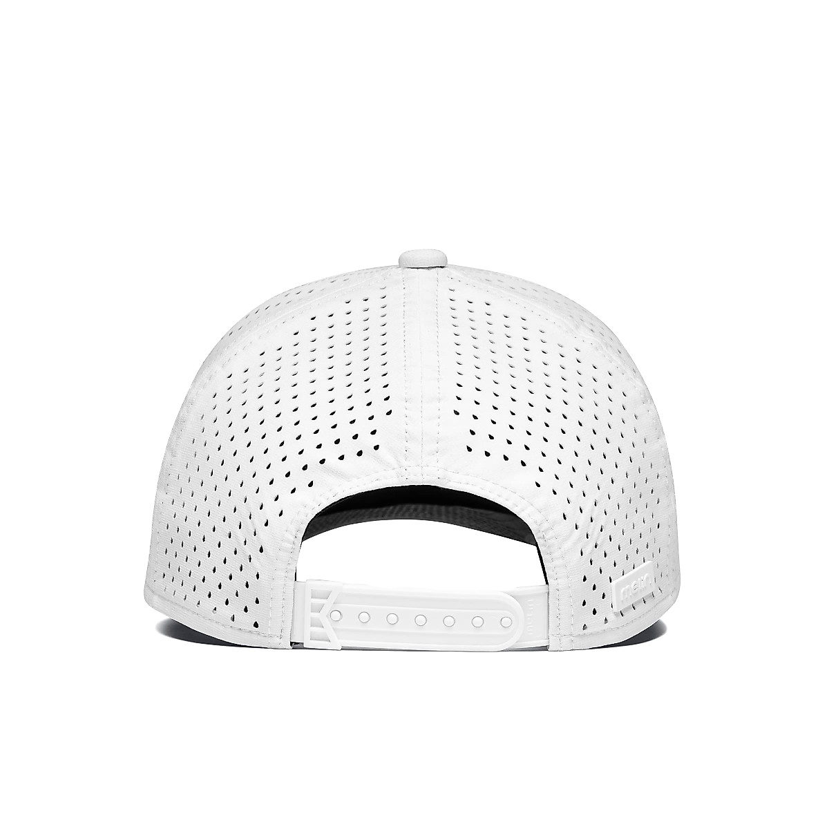 melin Odyssey Stacked Hydro, White, Men's Performance Snapback Hats, Water-Resistant Fitted Baseball Caps for Men & Women, Golf, Running, or Workout Hat, Medium-Large