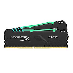 HyperX Fury 16GB 3000MHz DDR4 CL15 DIMM (Kit of 2) 1Rx8 RGB XMP Desktop Memory HX430C15FB3AK2/16