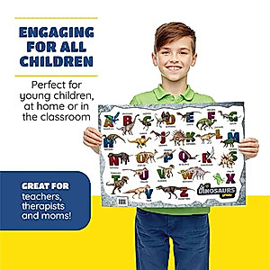 ABC Dinosaur Educational Poster for Kids Room & Classroom