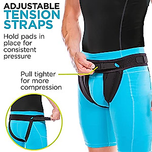 BraceAbility Women's Inguinal Hernia Belt - Waist Support Briefs With Removable Side Compression Pads For Direct and Indirect Femoral, Single and Double Hernias, Pre and Post-Surgical Pain Guard (S)