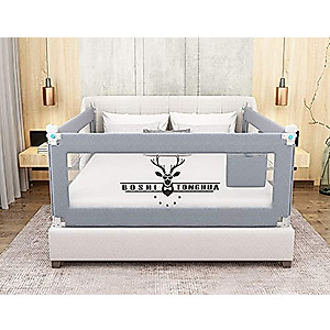 Lsbod Bed Rail for Toddlers,Baby Bed Rail Guard for Kids,Safety Side Bedrail for Twin,Double,Full,Queen,King Size Bed(1side 59" Lx27 H)