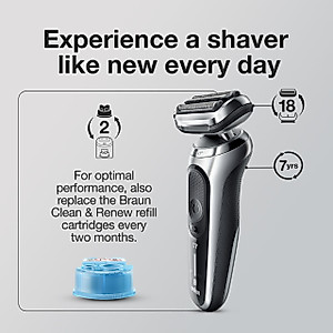 Braun EasyClick Body Groomer Attachment for Series 5, 6 and 7 Electric Razor, Compatible with Electric Shavers 5018s, 5020s, 6075cc, 7071cc, 7075cc, 7085cc, 7020s, 5050cs, 6020s, 6072cc, 7027cs