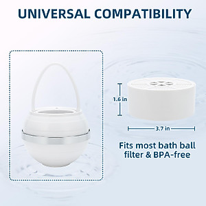 Bath Ball Filter Replacement Cartridge, Bath Ball Water FilterReplacement Cartridge, Bathtub Water Filter Replacement Cartridge