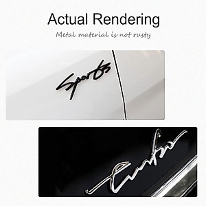 Metal Car 3D Metal Turbo Sticker for Car Sticker, 3D Metal Turbo Sticker for Car, Car Turbo Emblems, 3D Premium Car Side Fender Rear Trunk Emblem Logo Badge Decals for All Cars (Sliver)