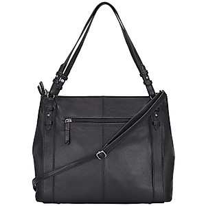 MARC PETER Hana Black Nappa Leather Hobo Bag for Women | Top Handle Satchel | Women Fashion Shoulder Bag
