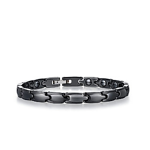 Women's Tungsten Carbide Magnetic Therapy Bracelet Pain Relief for Arthritis and Carpal Tunnel Women Fashion Bracelet